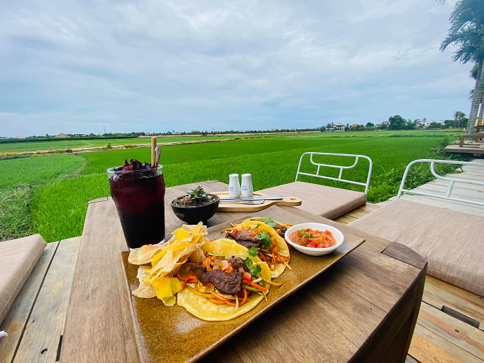 Hít hà mùi hương thiên nhiên với những quán cafe giữa đồng lúa Hội An